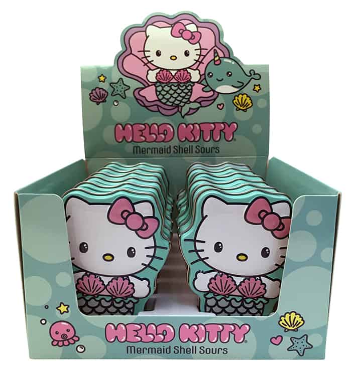 Boston America Hello Kitty Mermaid Shell Sours 12 - Pacific Candy Wholesale