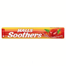 Halls Soothers Peach & Raspberry British 20x45g - Pacific Candy Wholesale