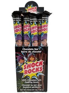 Exclusive Brands Shock Rocks Milk Chocolate Bar 20 - Pacific Candy ...