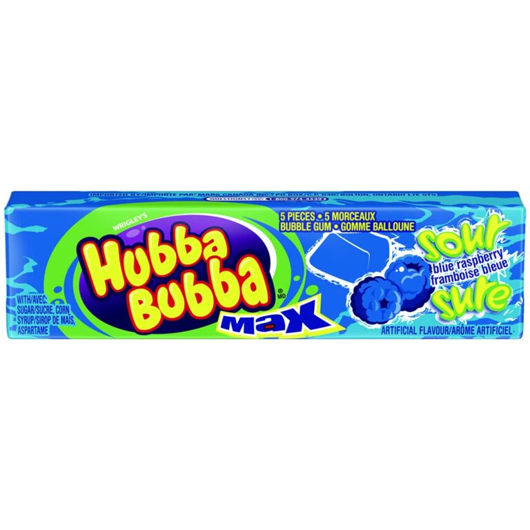 Hubba Bubba Max Sour Blue Raspberry 18 - Pacific Candy Wholesale