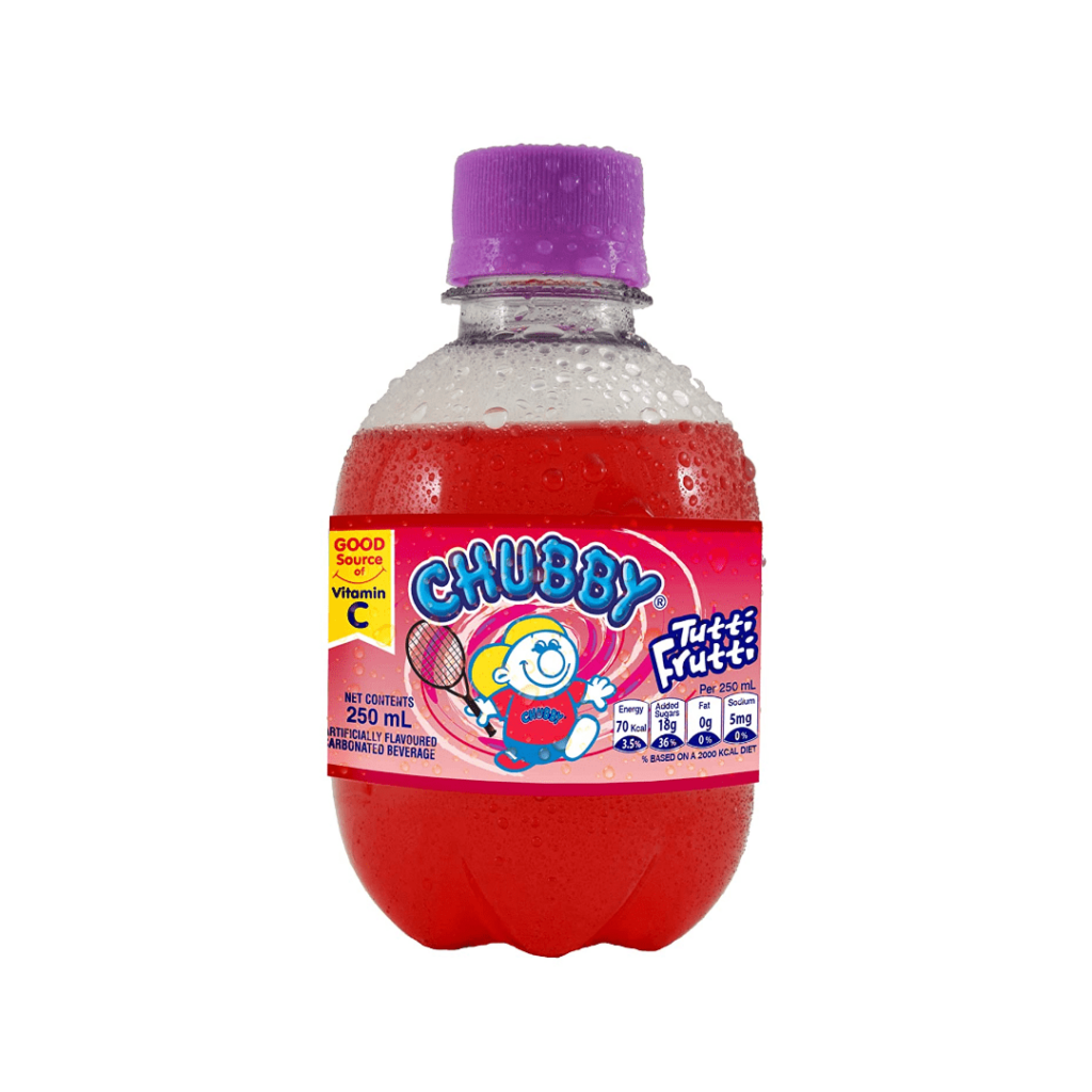 Chubby Soda Tutti Frutti 24x250ml - Pacific Candy Wholesale
