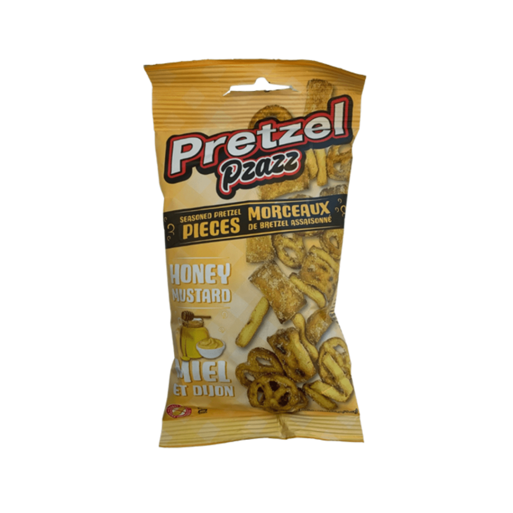 Pretzel Pzazz Honey Mustard 12x56g - Pacific Candy Wholesale