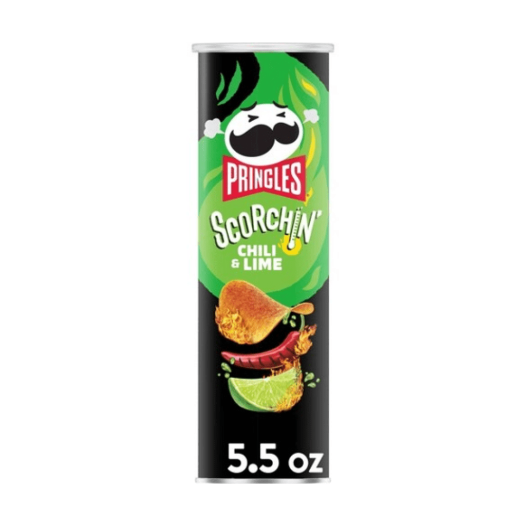 Pringles Scorchin' Chili and Lime 14x5.5oz - Pacific Candy Wholesale