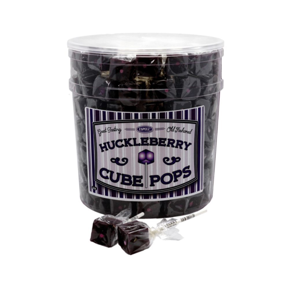 Huckleberry Cube Pops | Pacific Candy Wholesale | Shop Lollipops Online!