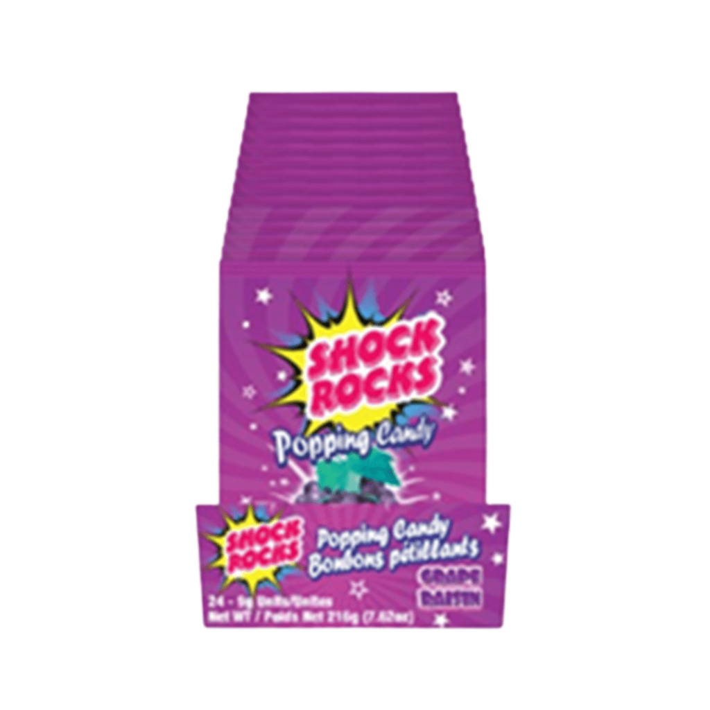 Exclusive Brands Shock Rocks Grape Popping Candy 24 - Pacific Candy ...