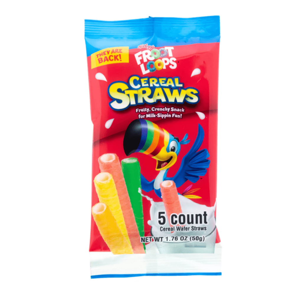 Froot Loops Cereal Straws 24x1.76oz - Pacific Candy Wholesale
