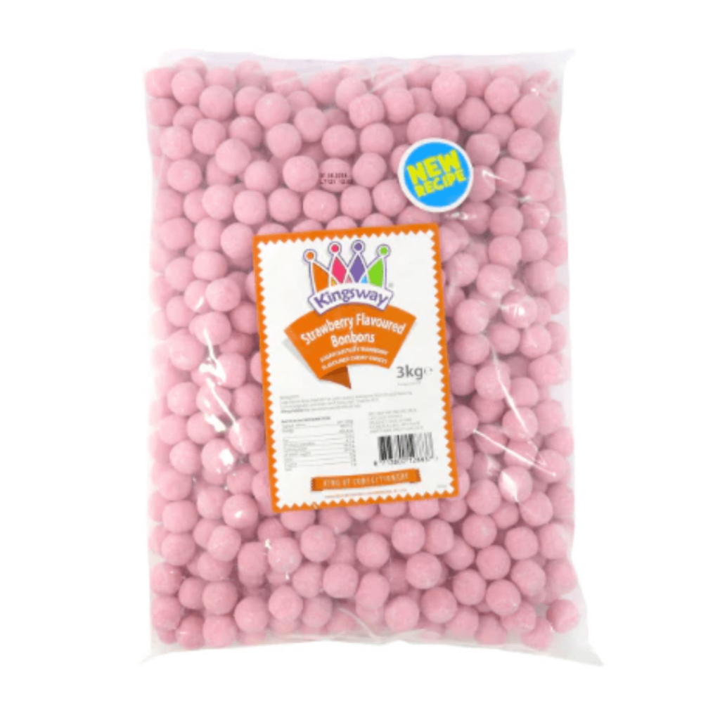 Kingsway Bonbons Strawberry British 3kg - Pacific Candy Wholesale