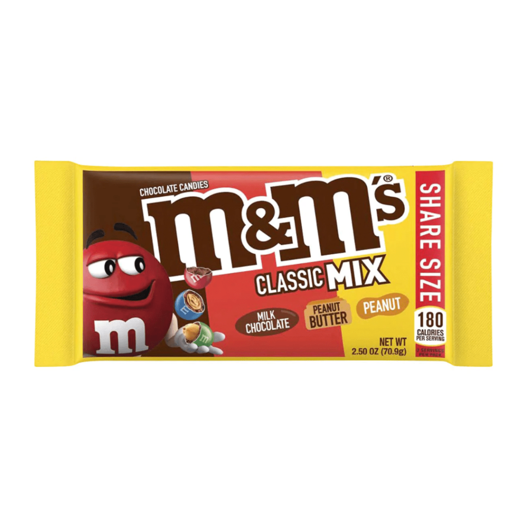 Mars M&M's Classic Mix Share Size 18x70.9g - Pacific Candy Wholesale