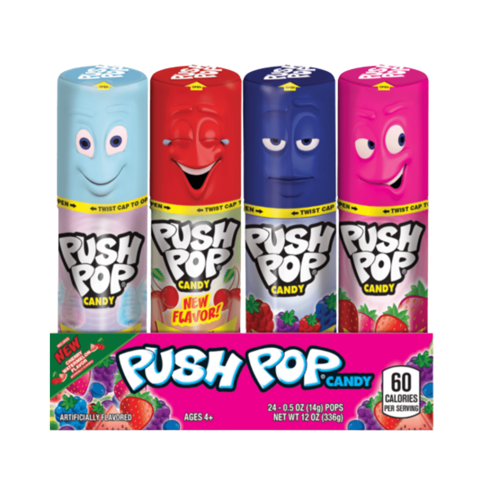 Topps Push Pop Assorted 24 - Pacific Candy Wholesale