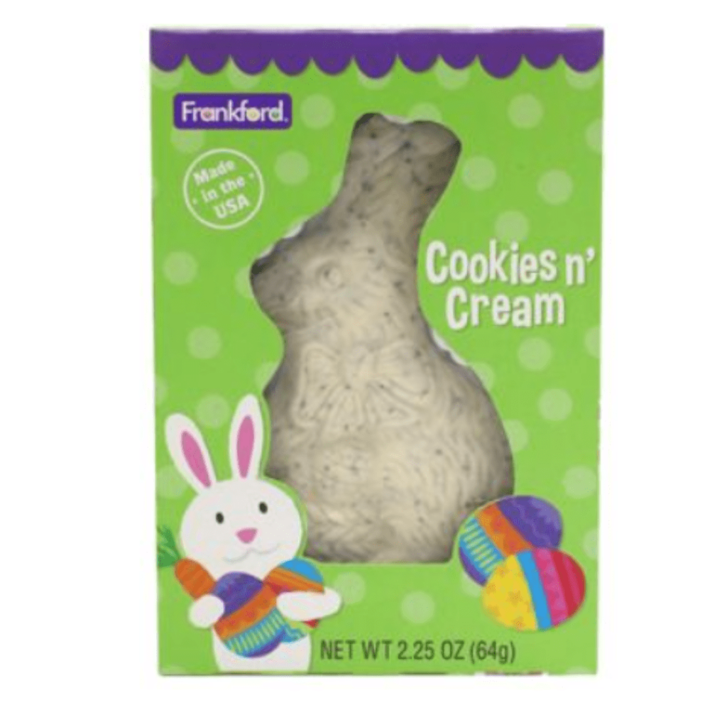 Frankford Cookies N' Creme Bunny Easter 18x2.25oz - Pacific Candy Wholesale