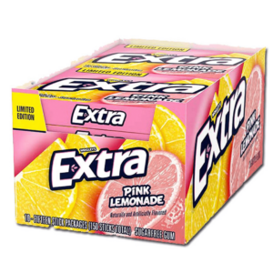 Wrigley Extra Limited Edition Pink Lemonade Sugar Free Gum Fifteen ...