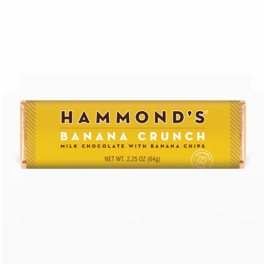 Hammond's Banana Crunch Milk Chocolate 12x2.25oz - Pacific Candy Wholesale