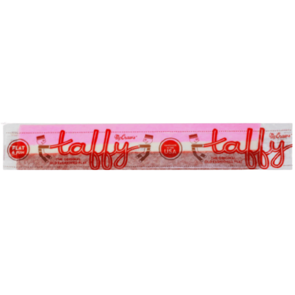 McCraw's Flat Taffy Neapolitan 24 - Pacific Candy Wholesale
