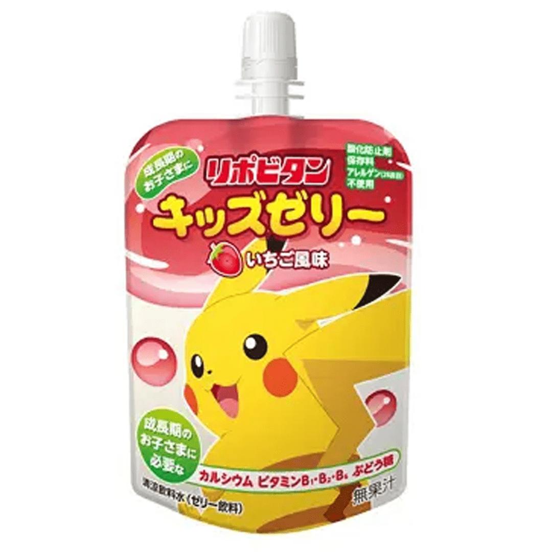 Taisho Lipovitan Pokemon Jelly Drink Strawberry 6x125ml - Pacific Candy ...
