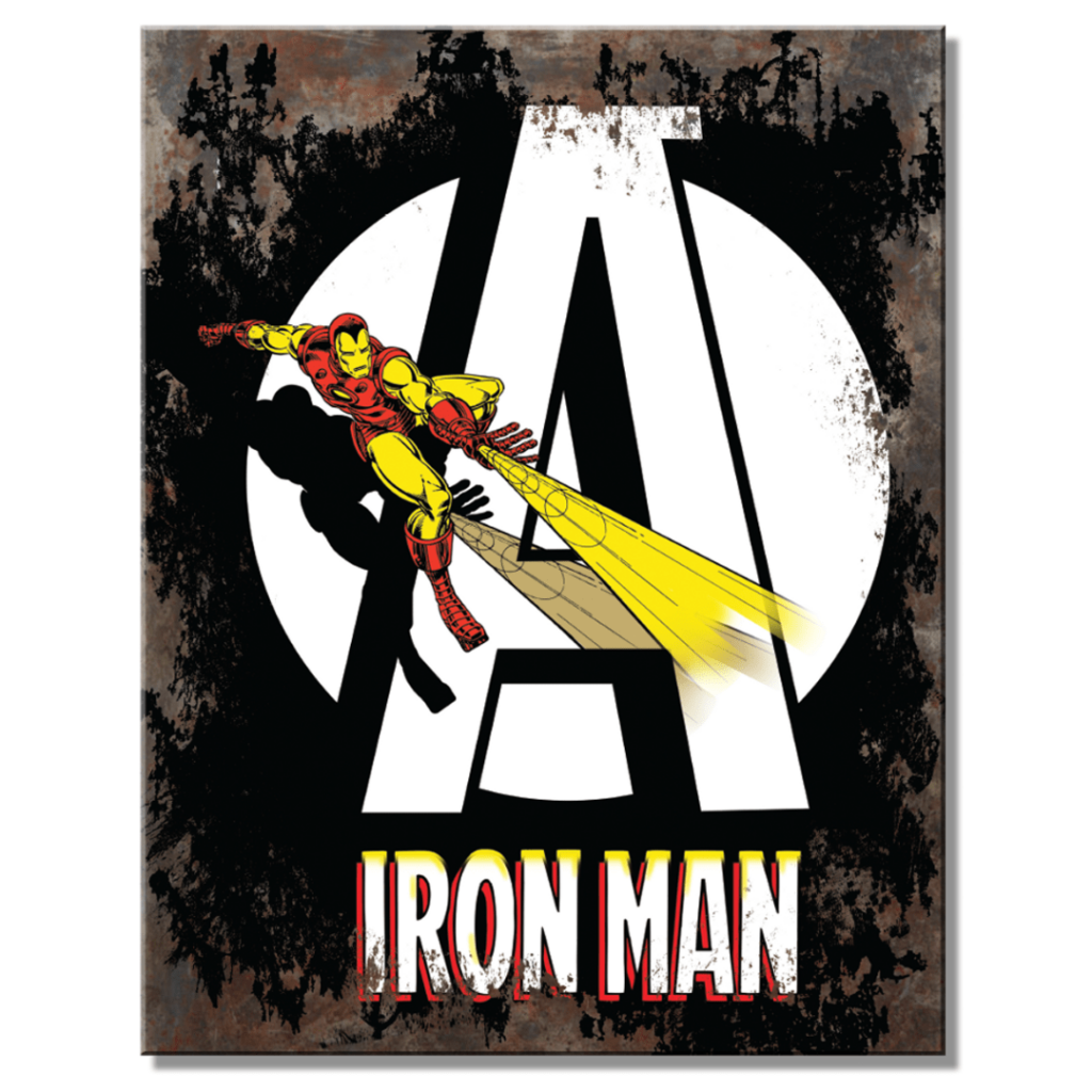 Metal Sign Iron Man A 16"x12.5" - Pacific Candy Wholesale