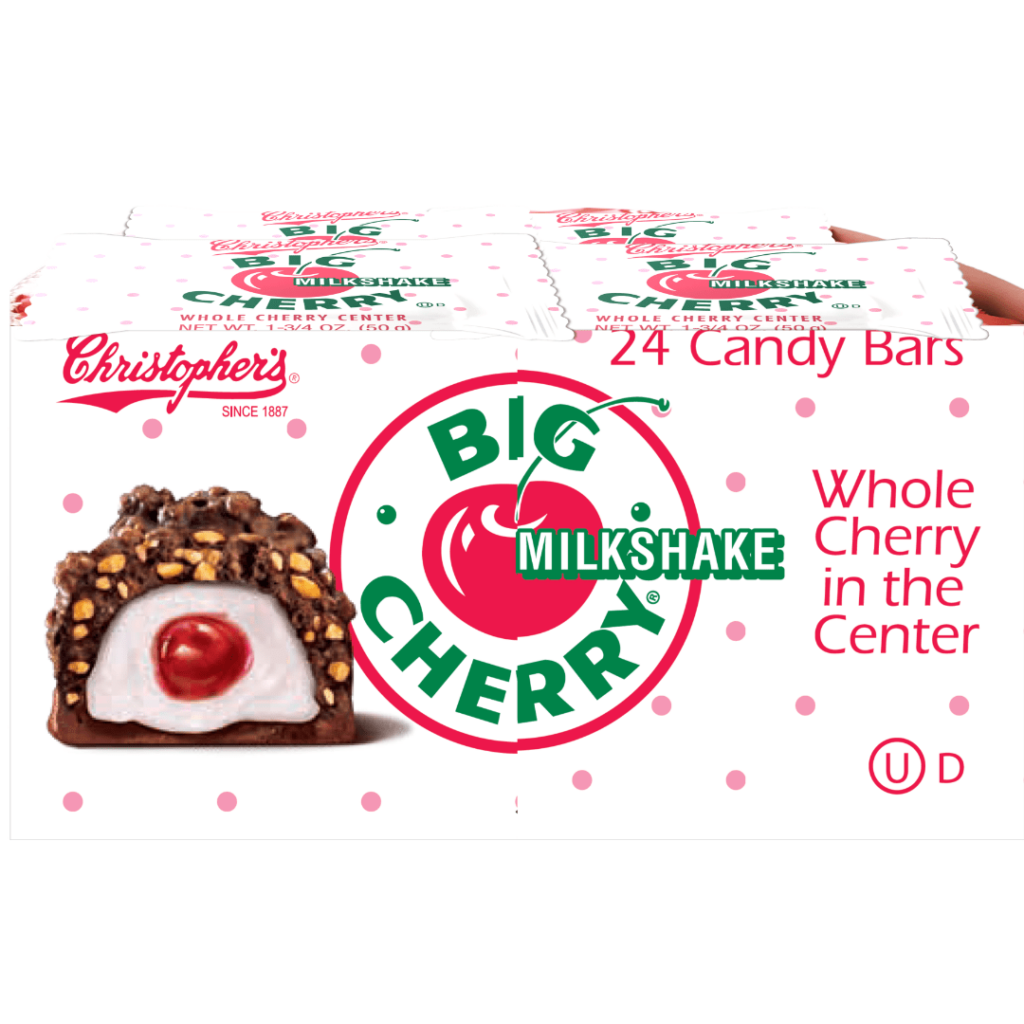 Adams & Brooks Big Cherry Milkshake 24x1.75oz - Pacific Candy Wholesale