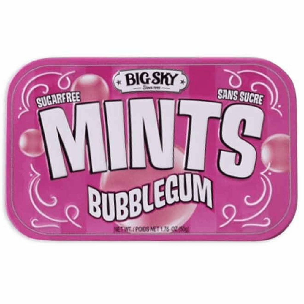 Big Sky Mints Bubblegum Sugar Free 6 - Pacific Candy Wholesale