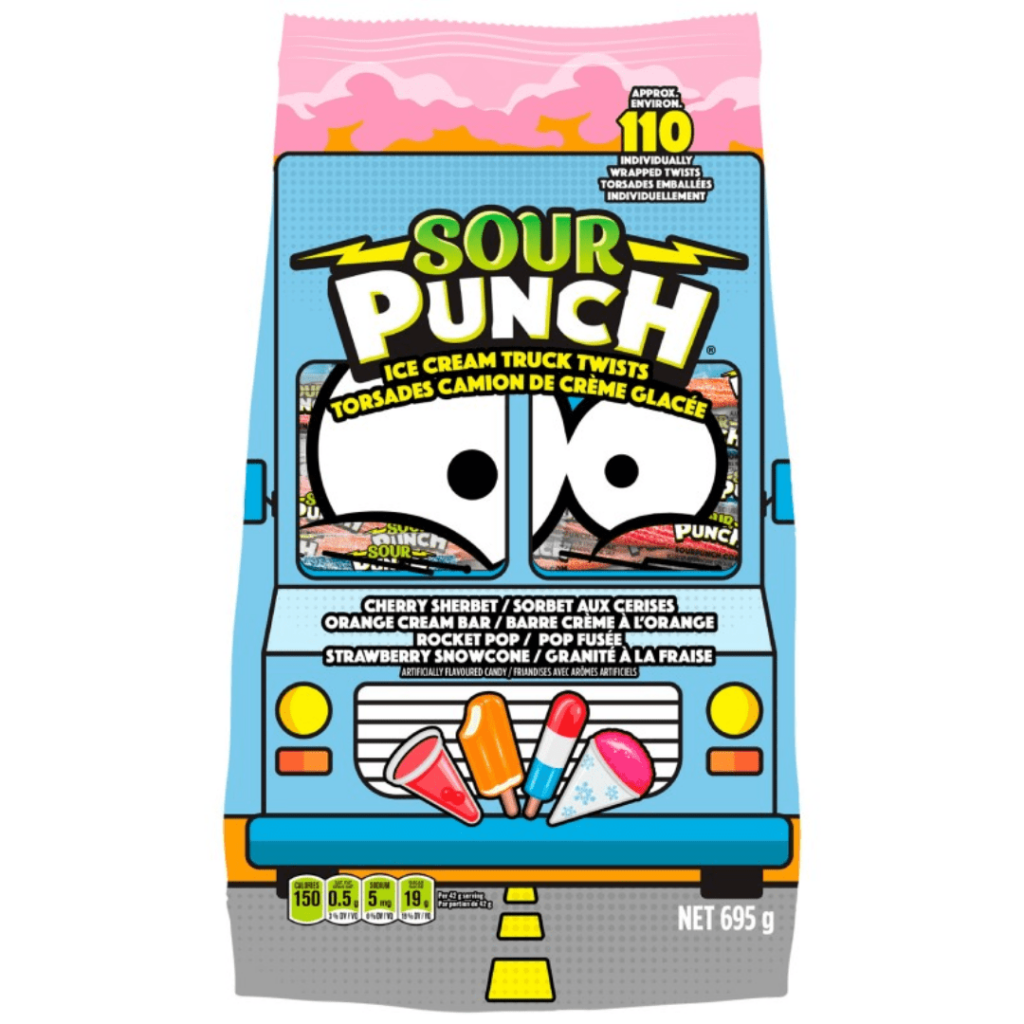 Sour Punch Ice Cream Truck Twists 110 - Pacific Candy Wholesale