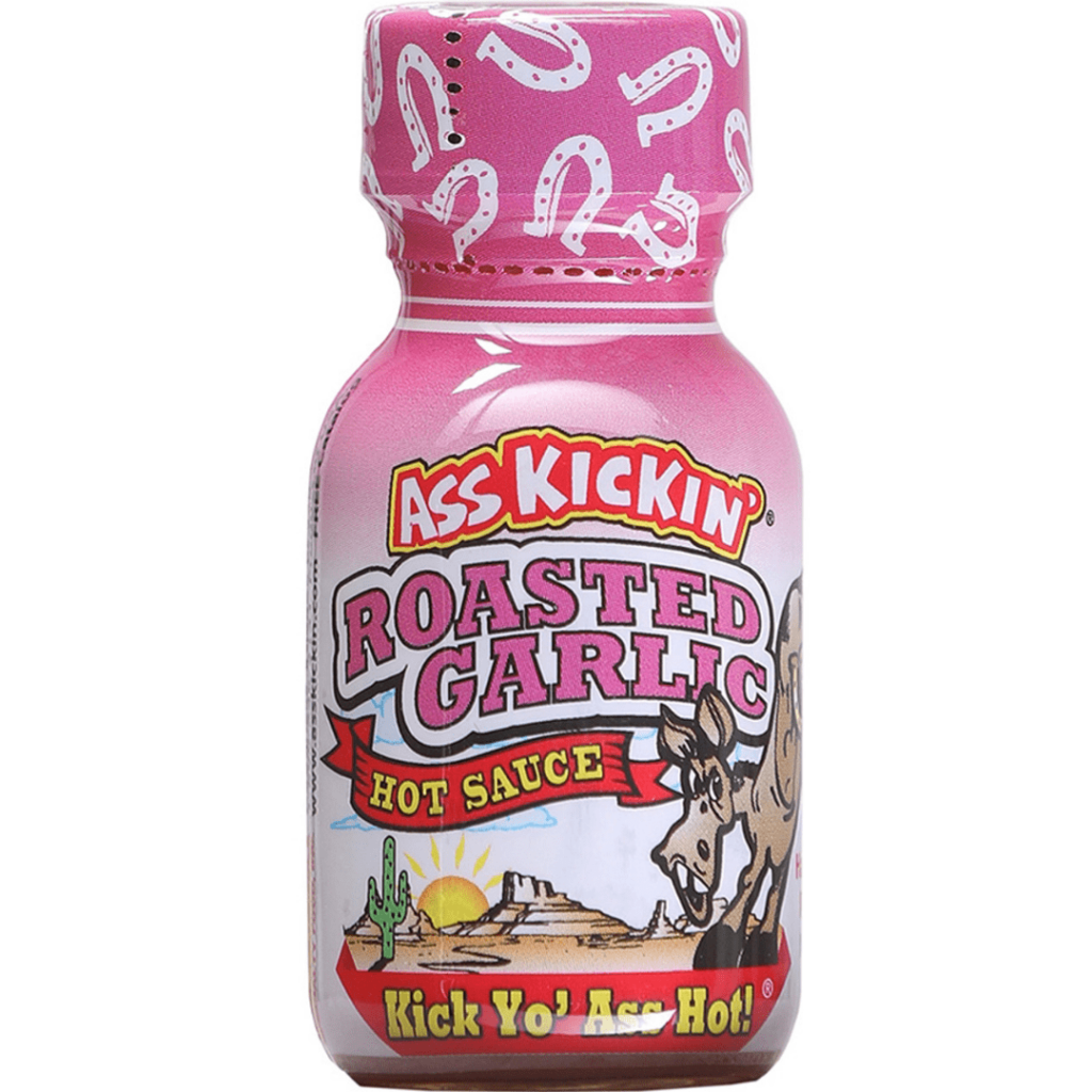 Ass Kickin' Hot Sauce Mini Bottles Roasted Garlic 24x0.75oz - Pacific ...