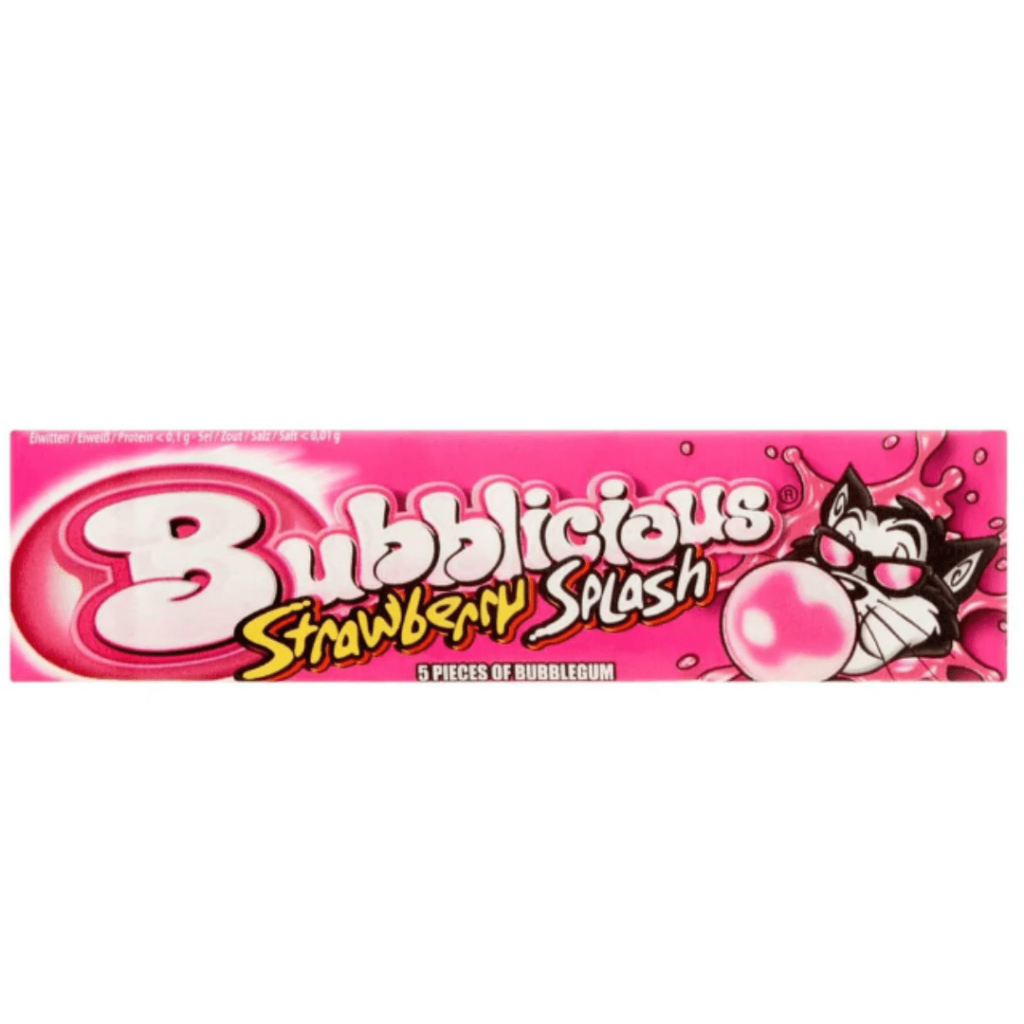 Bubblicious Strawberry Splash 18 - Pacific Candy Wholesale