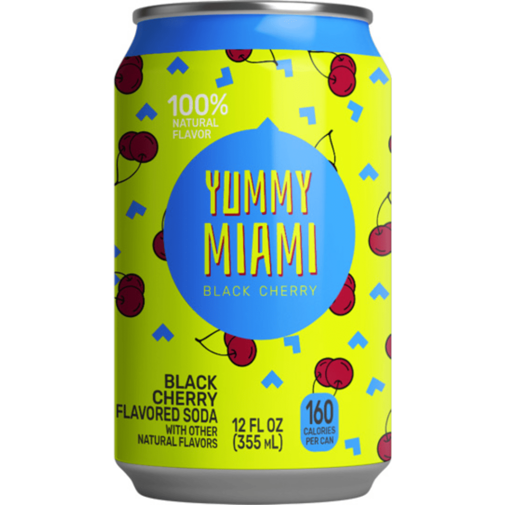 Yummy Miami Black Cherry 12x355ml - Pacific Candy Wholesale
