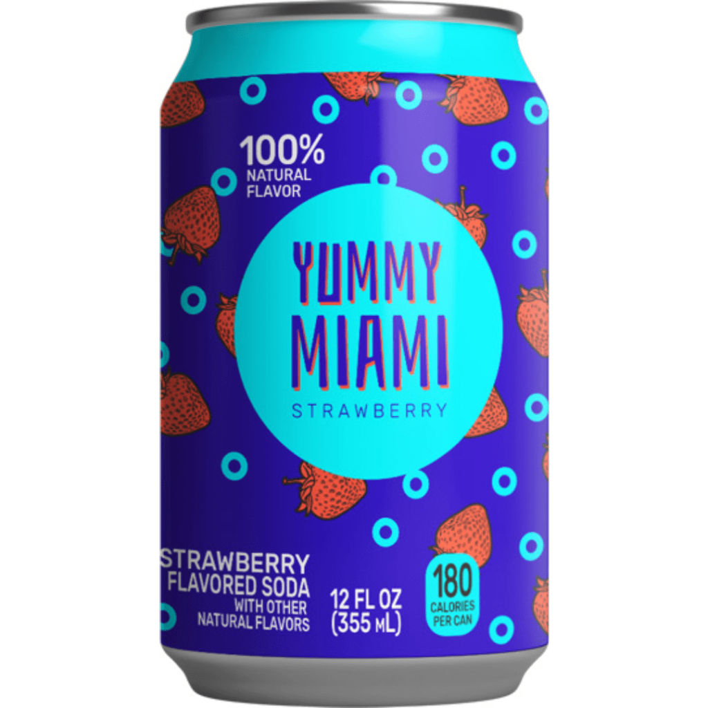 Yummy Miami Strawberry 12x355ml - Pacific Candy Wholesale