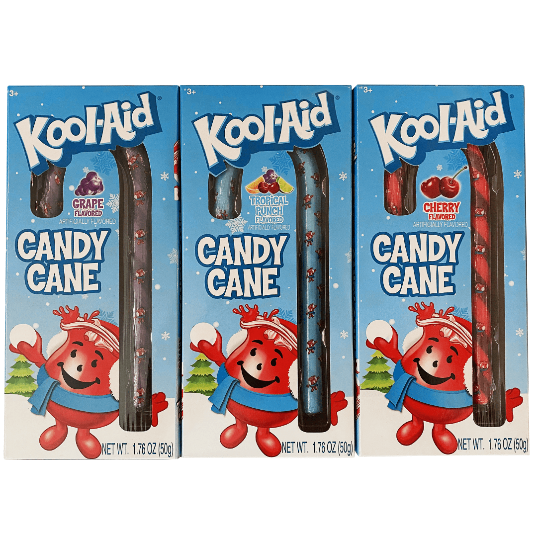 Kool-Aid Giant Candy Cane Christmas 48x1.76oz - Pacific Candy Wholesale