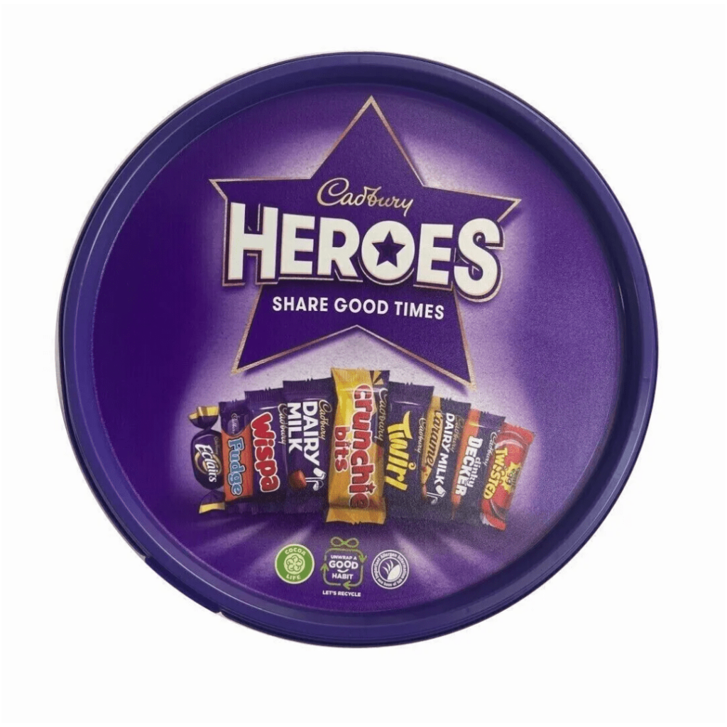 Cadbury Heroes Tub British 600g - Pacific Candy Wholesale