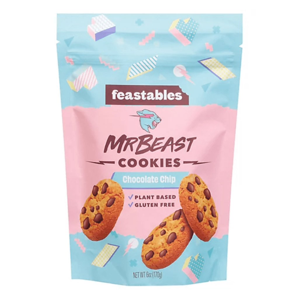 Feastables Mr Beast Cookies Chocolate Chip 170g - Pacific Candy Wholesale