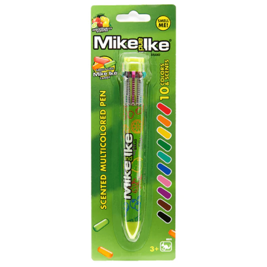 Kangaru Mike & Ike Scented Rainbow Pen 12 (6531) - Pacific Candy Wholesale