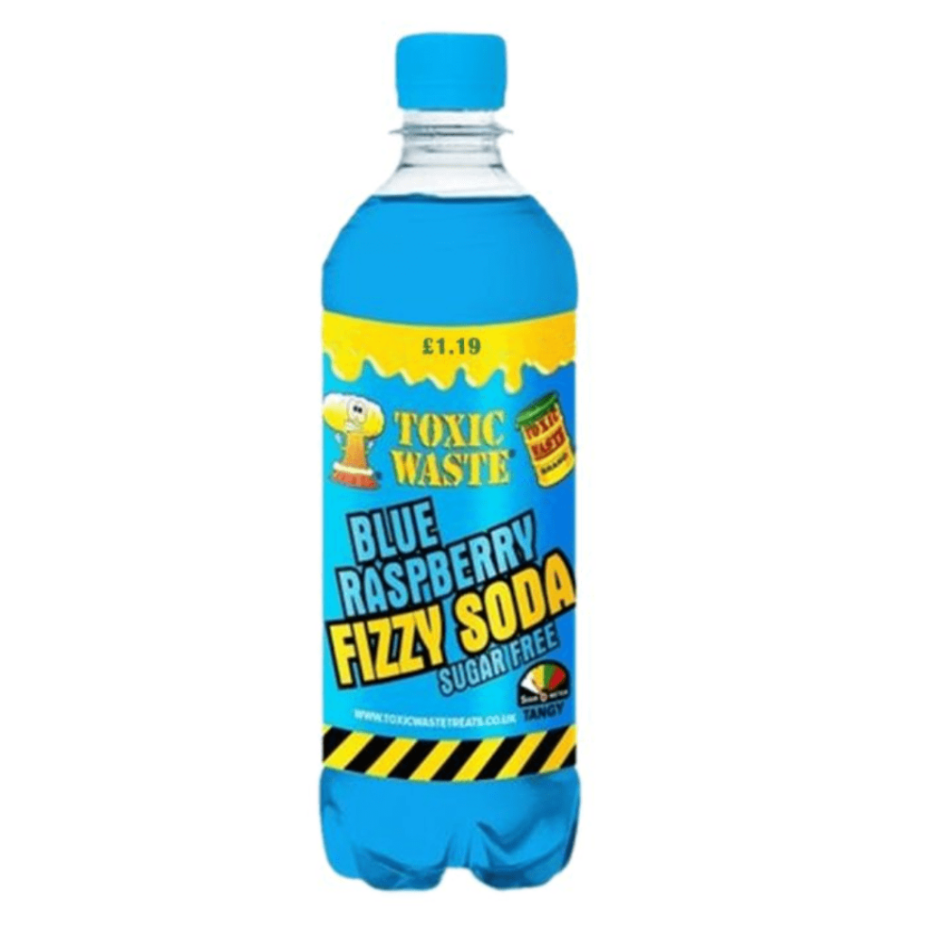 Toxic Waste Fizzy Soda Sugar Free Blue Raspberry Price Marked British ...