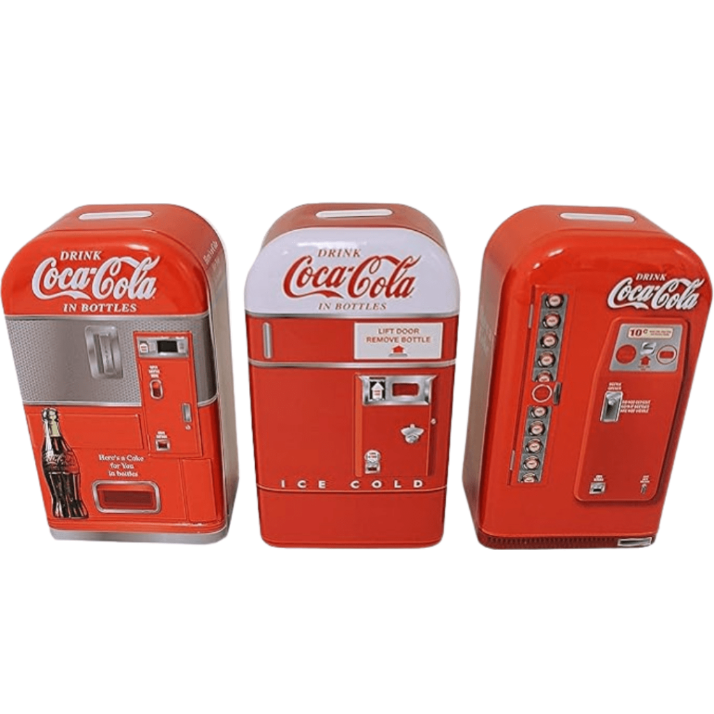 Coca Cola Vending Machine Bank Assorted 6 - Pacific Candy Wholesale