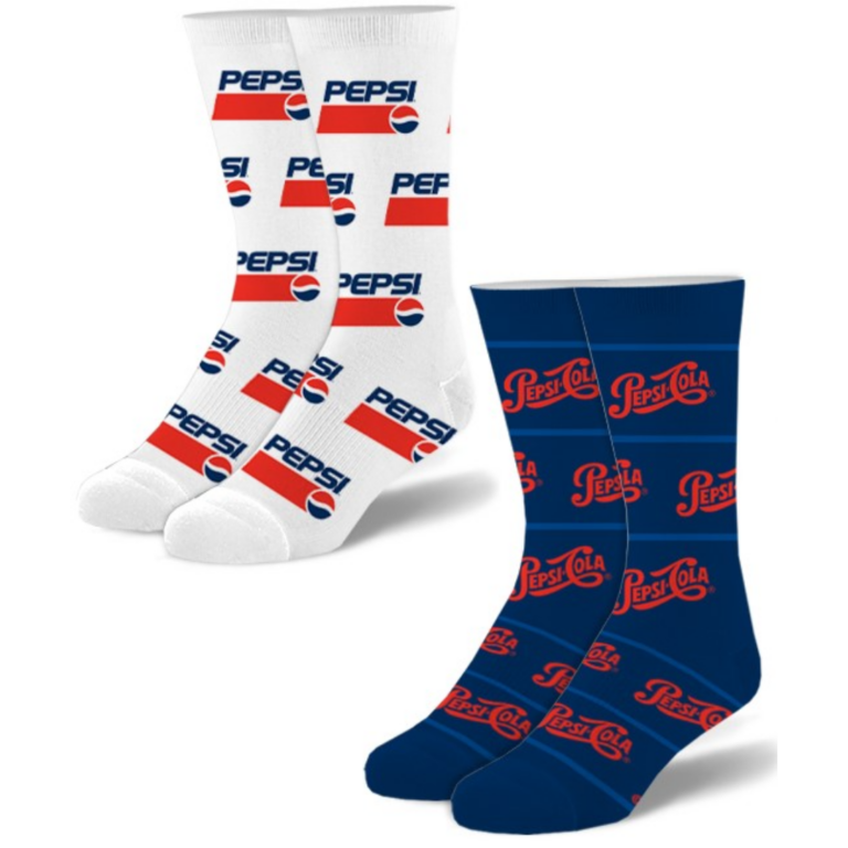 Pepsi Socks Two Pack 6 - Pacific Candy Wholesale
