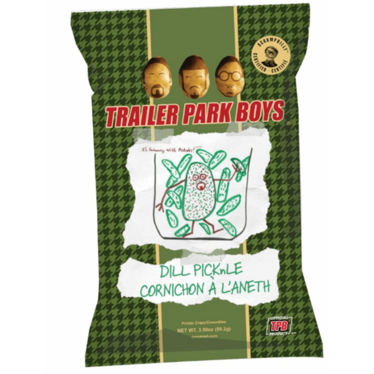 Trailer Park Boys Potato Chips Dill Pickle 24x3oz - Pacific Candy Wholesale