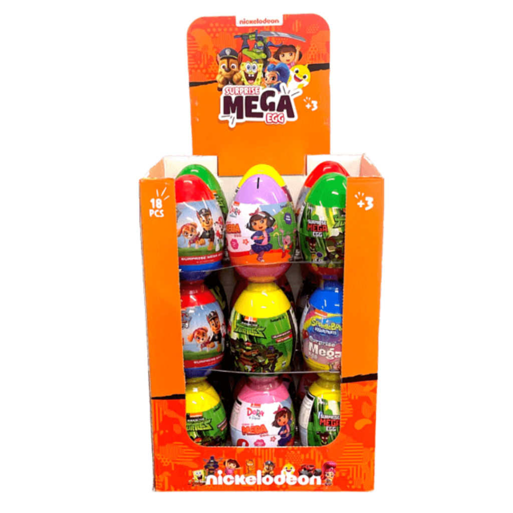 Vesta Nickelodeon Surprise Mega Egg 18 (Best Before July 25 2025) - Pacific Candy Wholesale