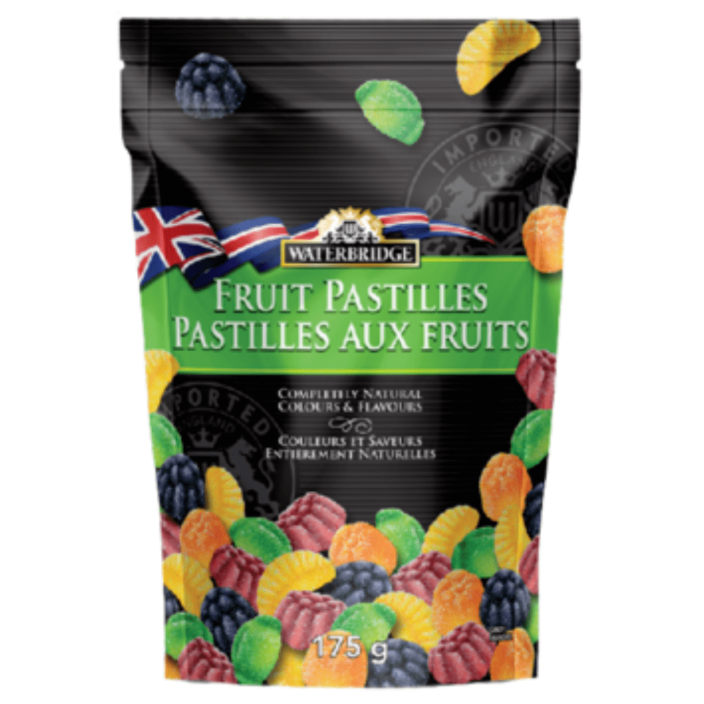 Waterbridge Fruit Pastilles British 15x175g - Pacific Candy Wholesale
