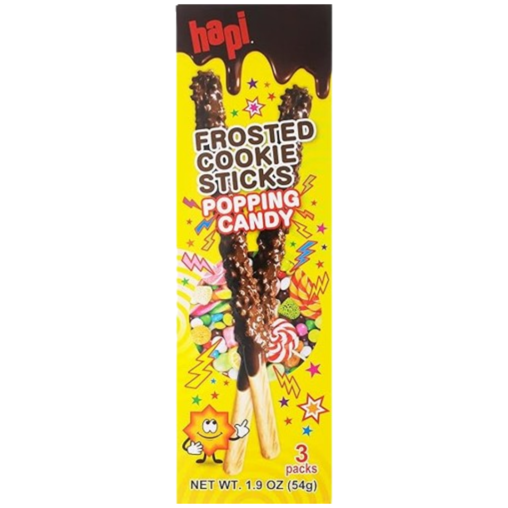 Hapi Cookie Stick Popping Candy 8x1.9oz - Pacific Candy Wholesale