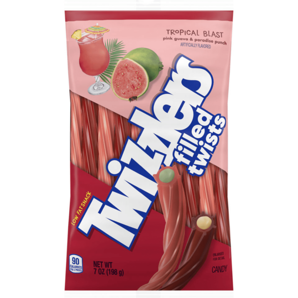 Twizzlers Filled Twists Tropical Blast 12x7oz - Pacific Candy Wholesale