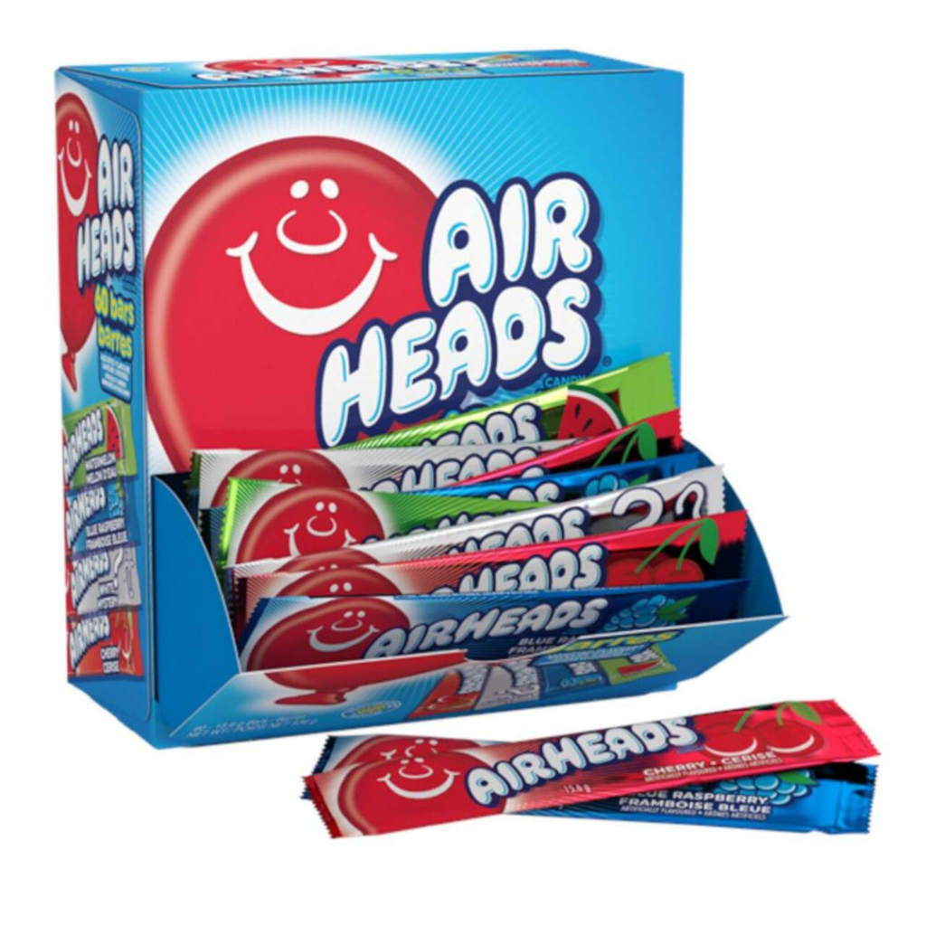 Airheads Assorted Gravity Feed Box 60 - Pacific Candy Wholesale