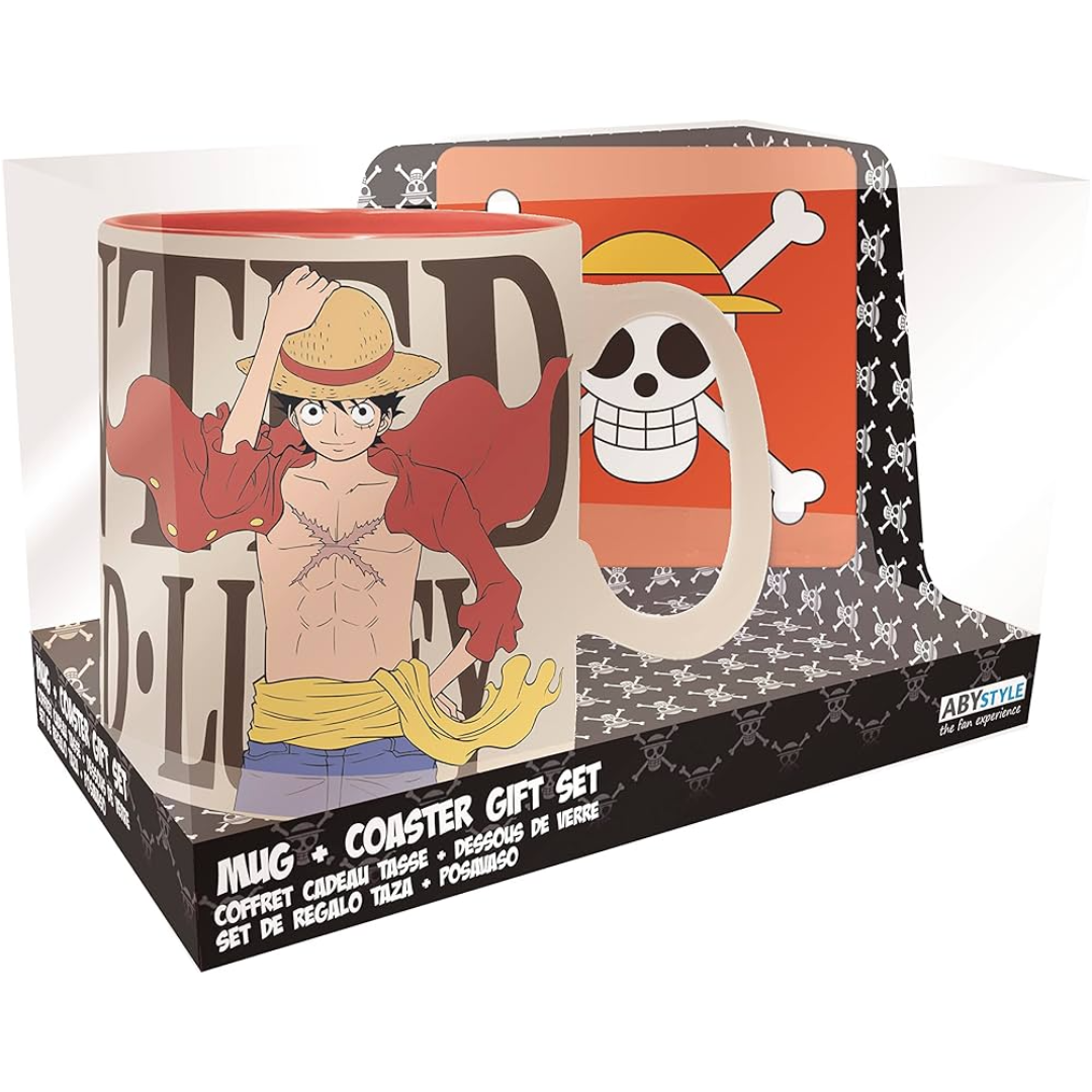 Luffy Mug and Coaster Gift Set 2 - Pacific Candy Wholesale