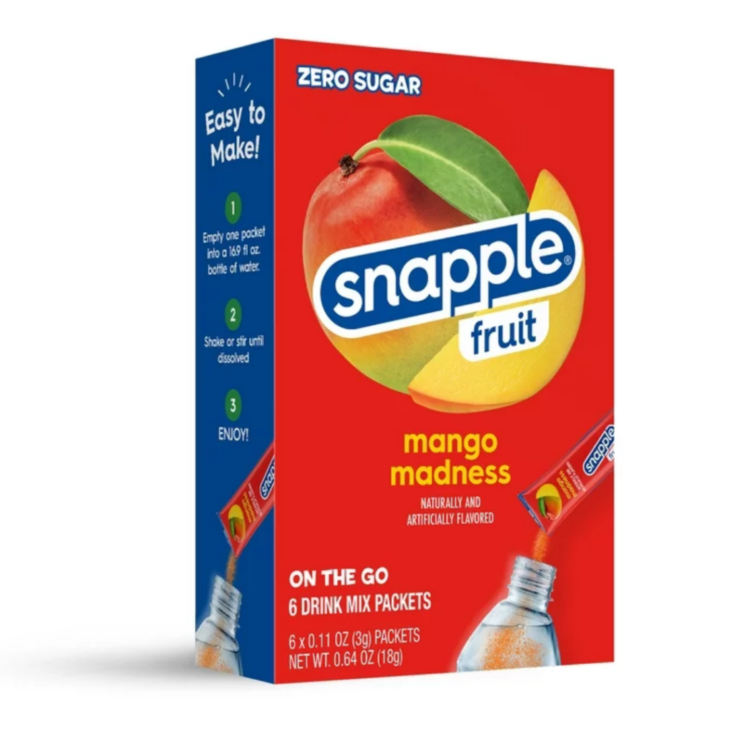 Snapple Single To Go Zero Sugar Mango Madness 12 - Pacific Candy Wholesale