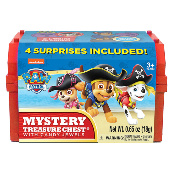 Paw Patrol Mystery Treasure Chest With Candy Jewels 12 - Pacific Candy ...