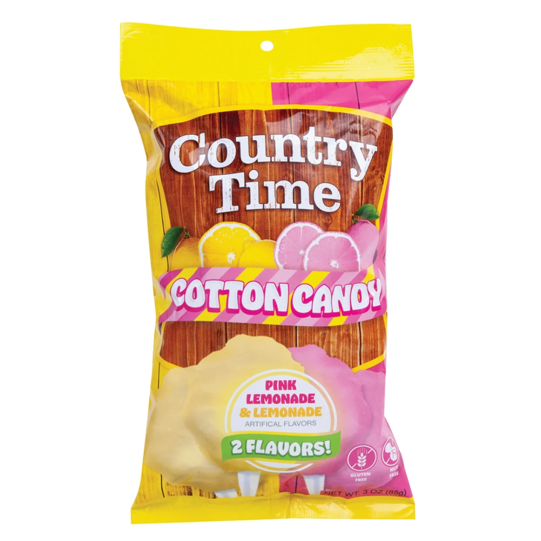 Country Time Cotton Candy Peg Bag 12x3oz - Pacific Candy Wholesale
