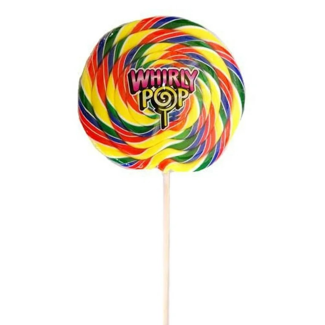 Adams & Brooks Whirly Pop Rainbow 11.5" 48oz - Pacific Candy Wholesale