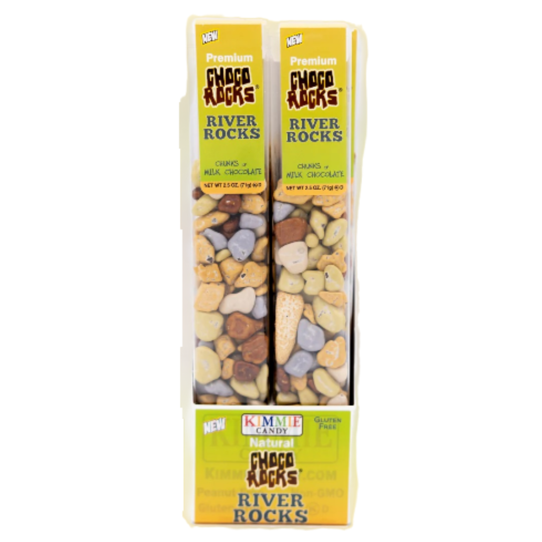 Choco Rocks River Rocks Mix Tube 12x2.5oz - Pacific Candy Wholesale