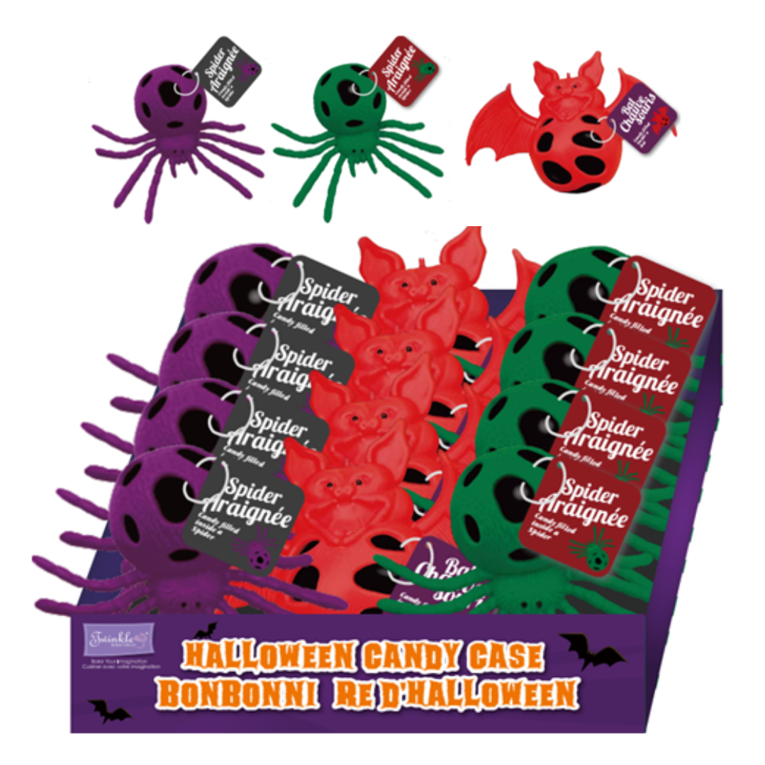 Creepy Creatures With Candy Halloween 12x8g - Pacific Candy Wholesale