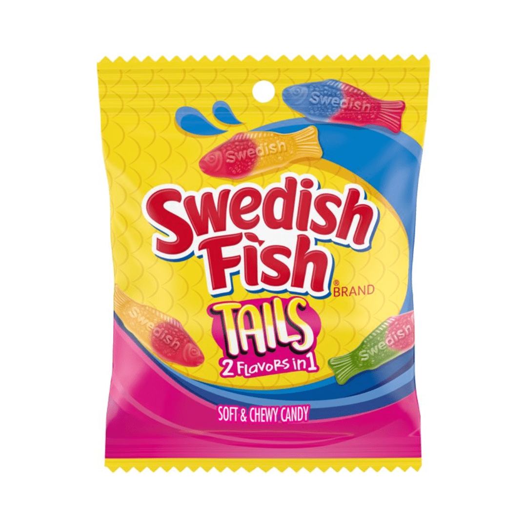 Swedish Fish Tails Two Flavours In One 12x3.6oz - Pacific Candy East