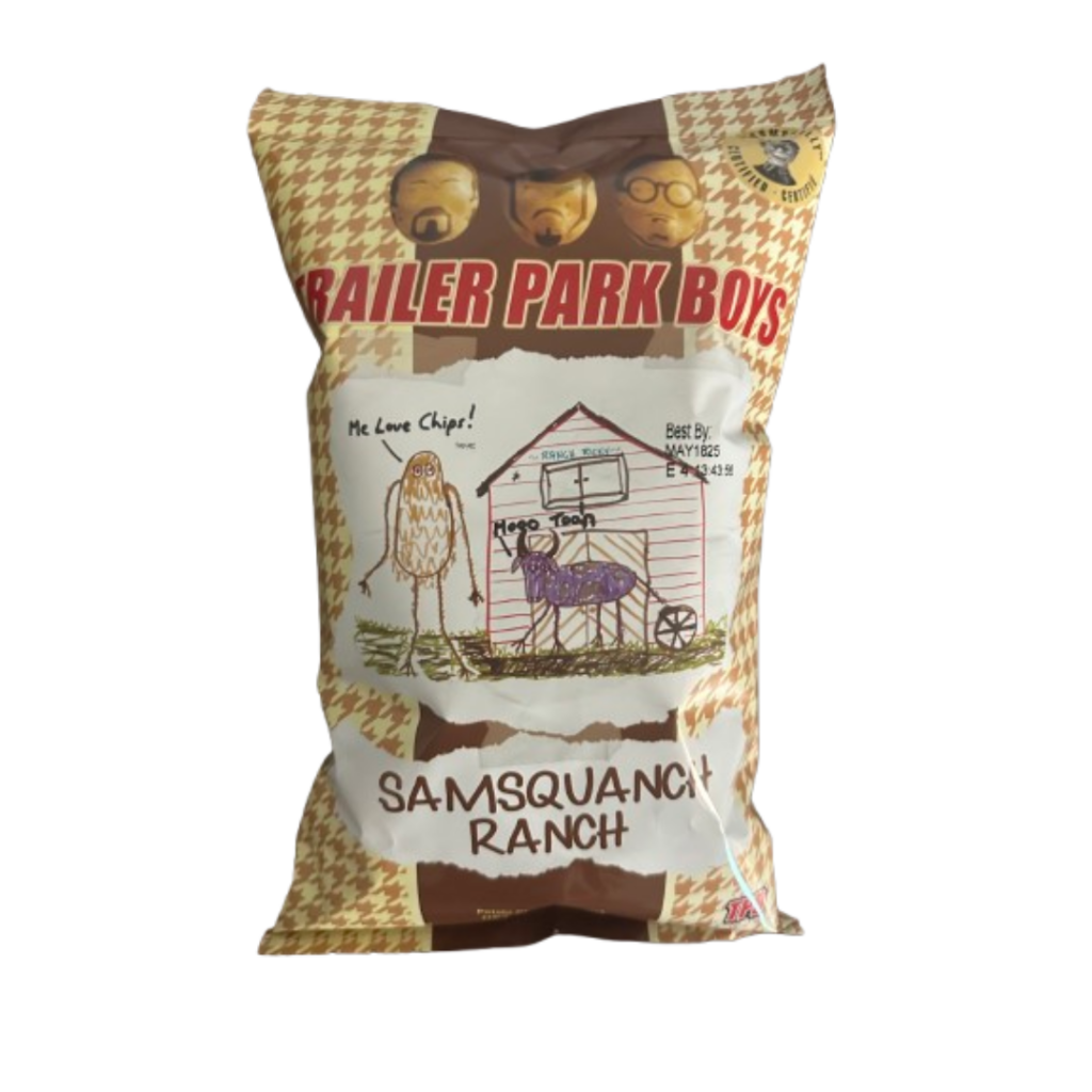 Trailer Park Boys Potato Chips Samsquanch Ranch 24x3oz - Pacific Candy ...