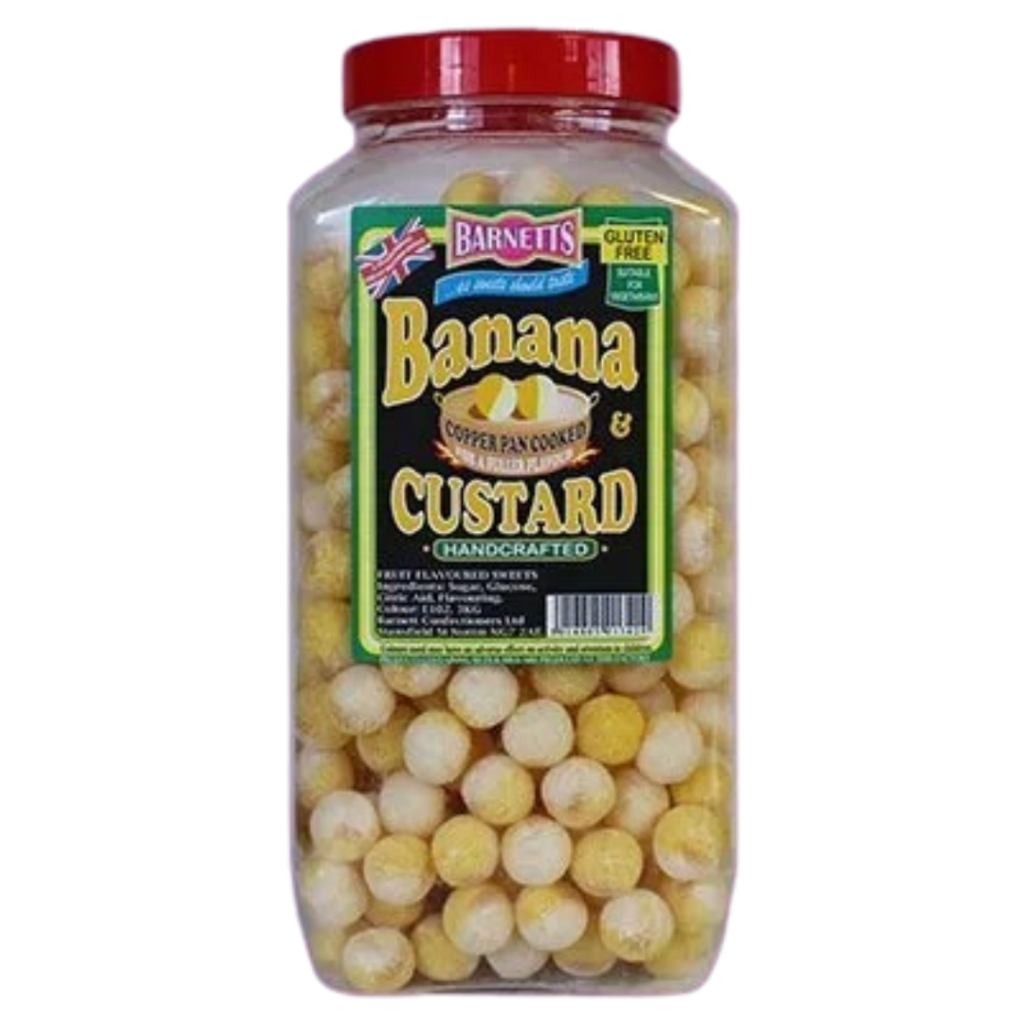 Barnetts Banana & Custard British 3Kg - Pacific Candy Wholesale