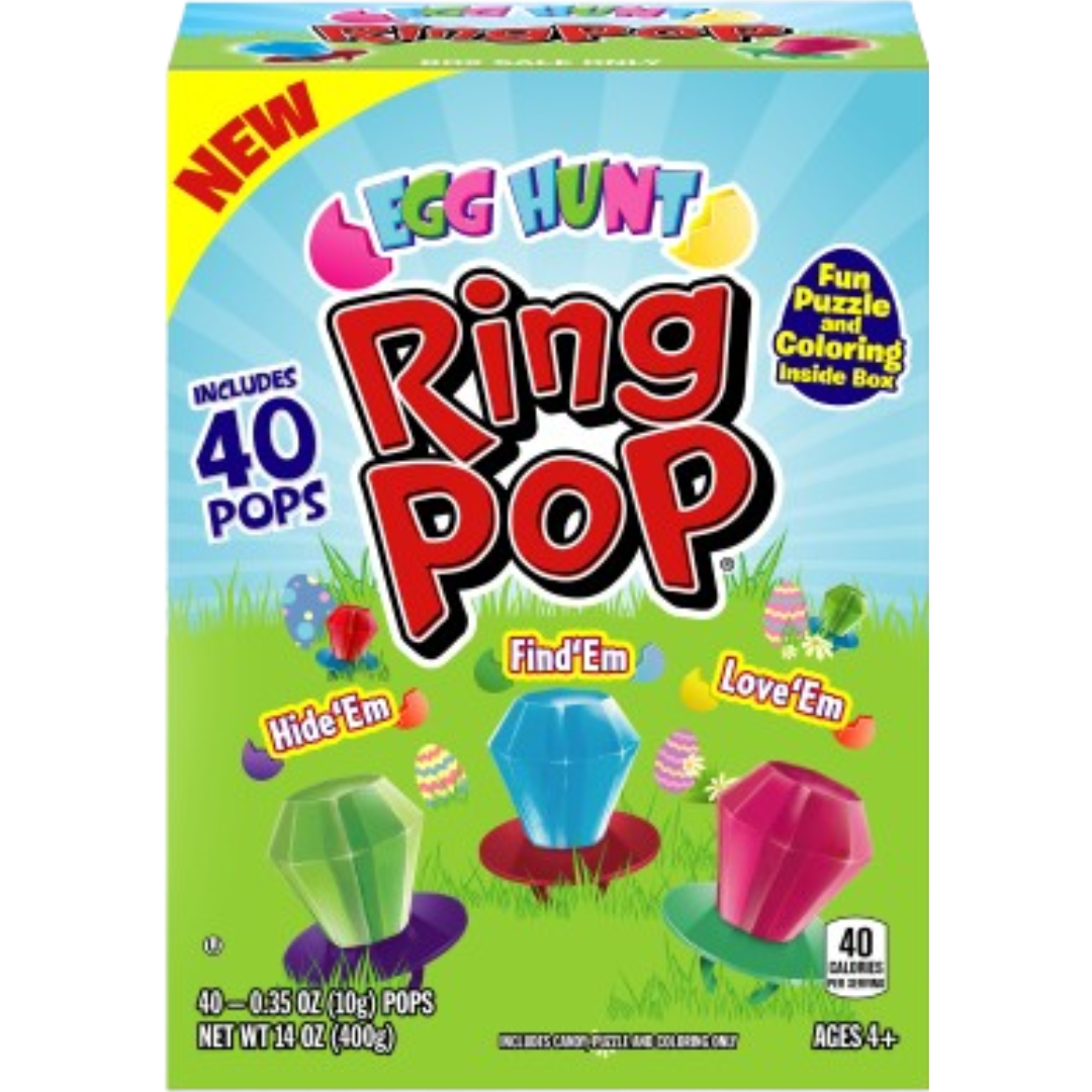 Topps Ring Pop Box Easter 40x.0.35oz - Pacific Candy Wholesale